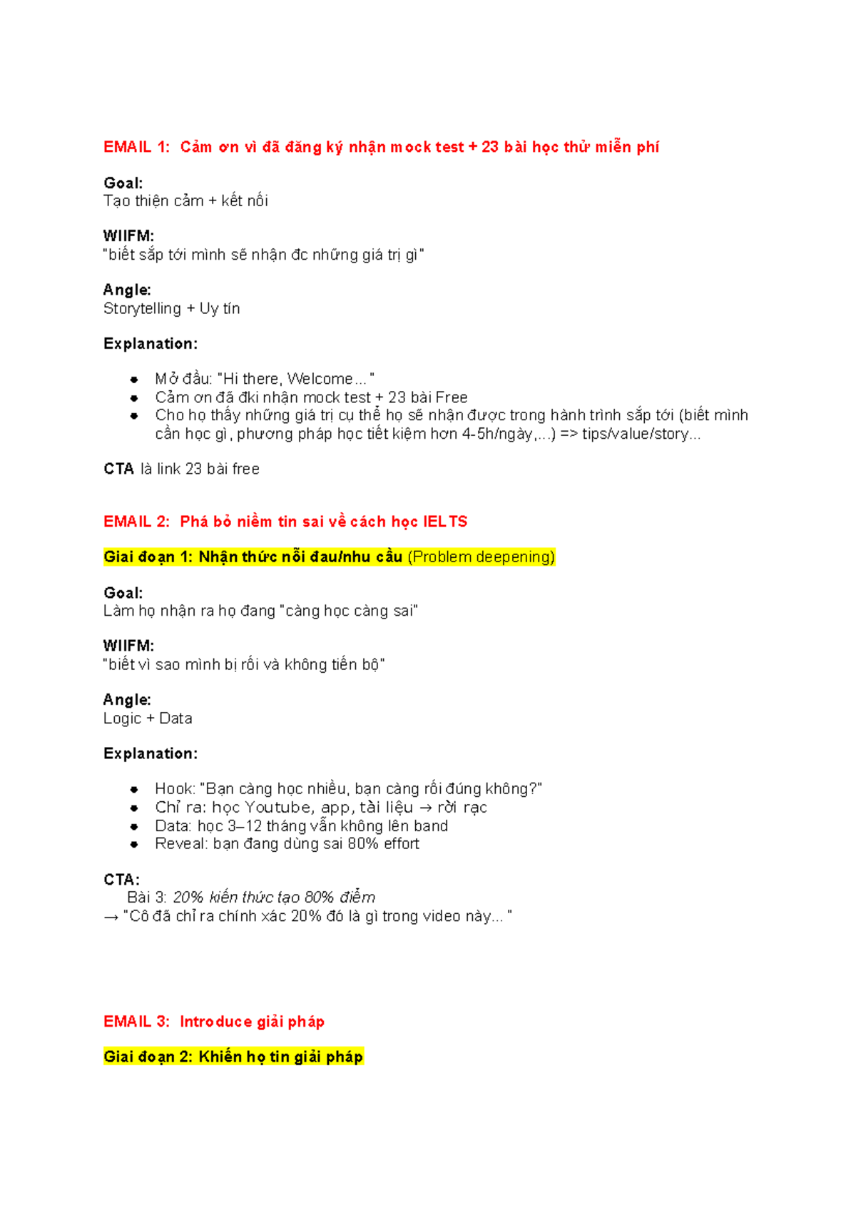 SpeakPro Email Series Outline: Strategies for IELTS Success - Studocu