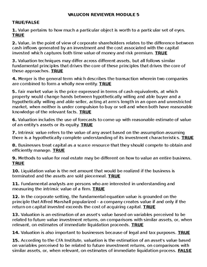 ELEC2 Module 4 Income Based Valuation - CHAPTER 4 INCOME BASED ...