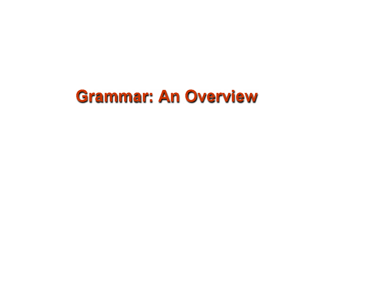 Rhetorical Grammar: Analysis & Applications for Effective Writing - Studocu
