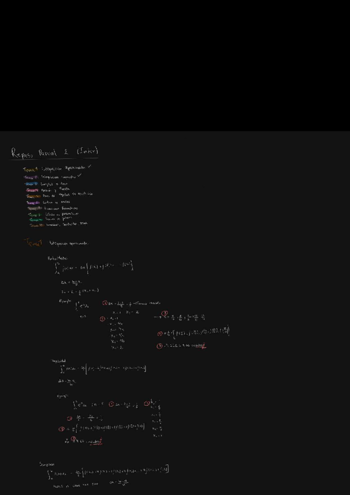 Repaso Parcial 2 (Inter) - Integración y Aplicaciones - Studocu