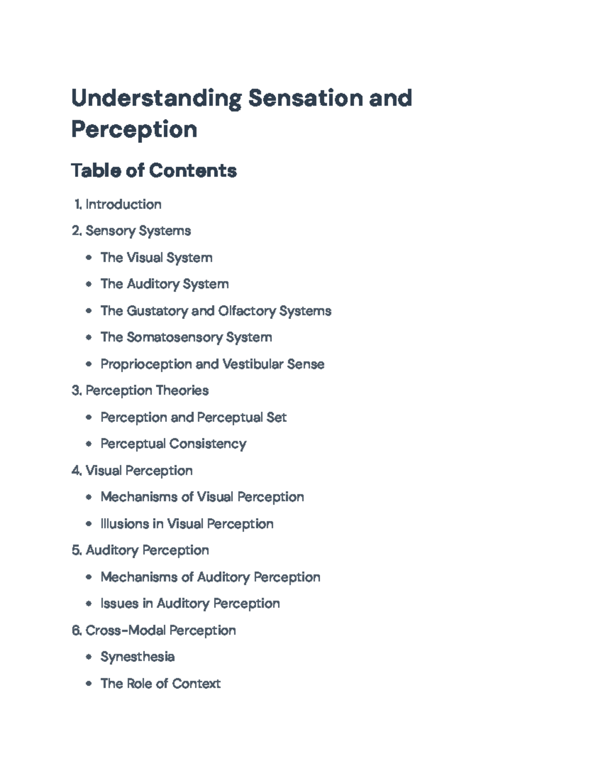 Sensation and Perception in Psychology: Key Concepts and Theories ...