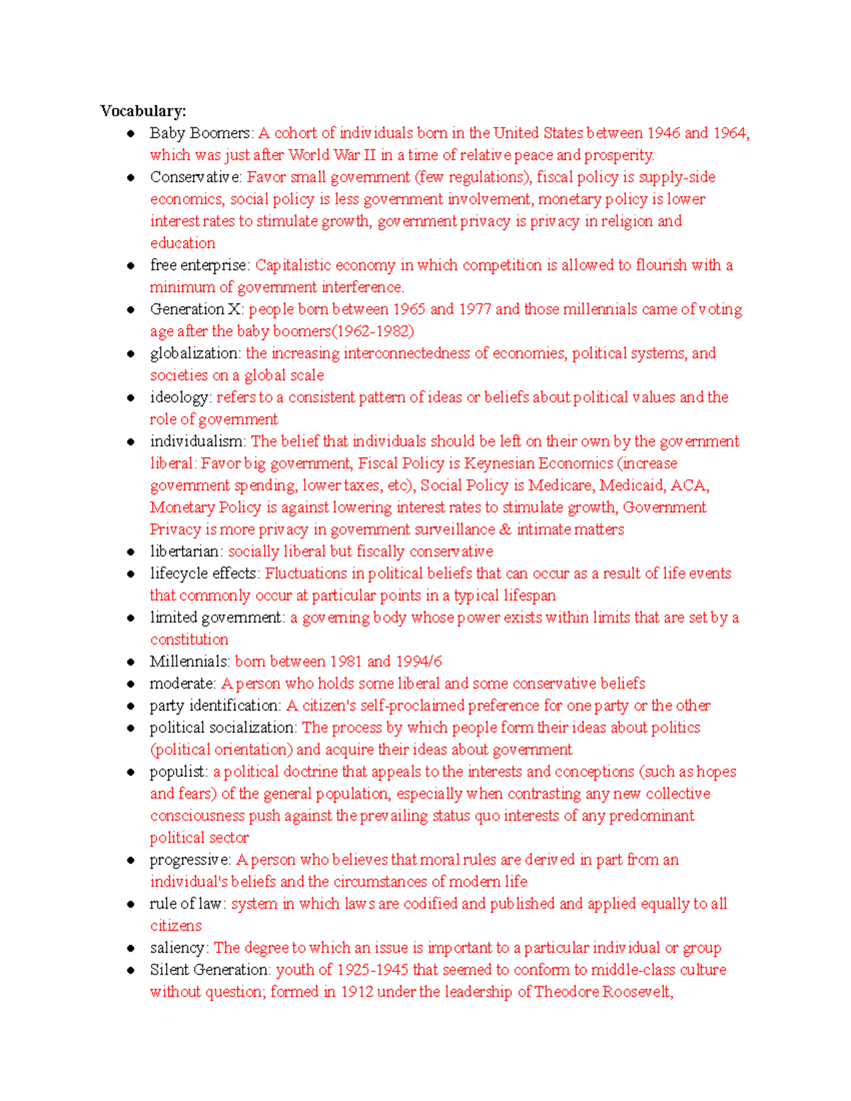 AP Gov Unit 4 Comprehensive Study Guide and Key Concepts - Studocu