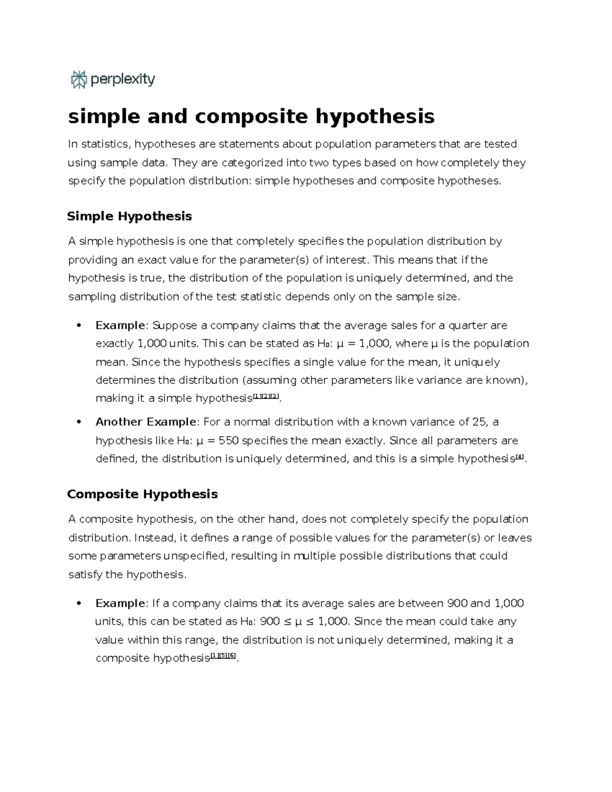 Statistics 101: Simple vs Composite Hypotheses Explained - Studocu