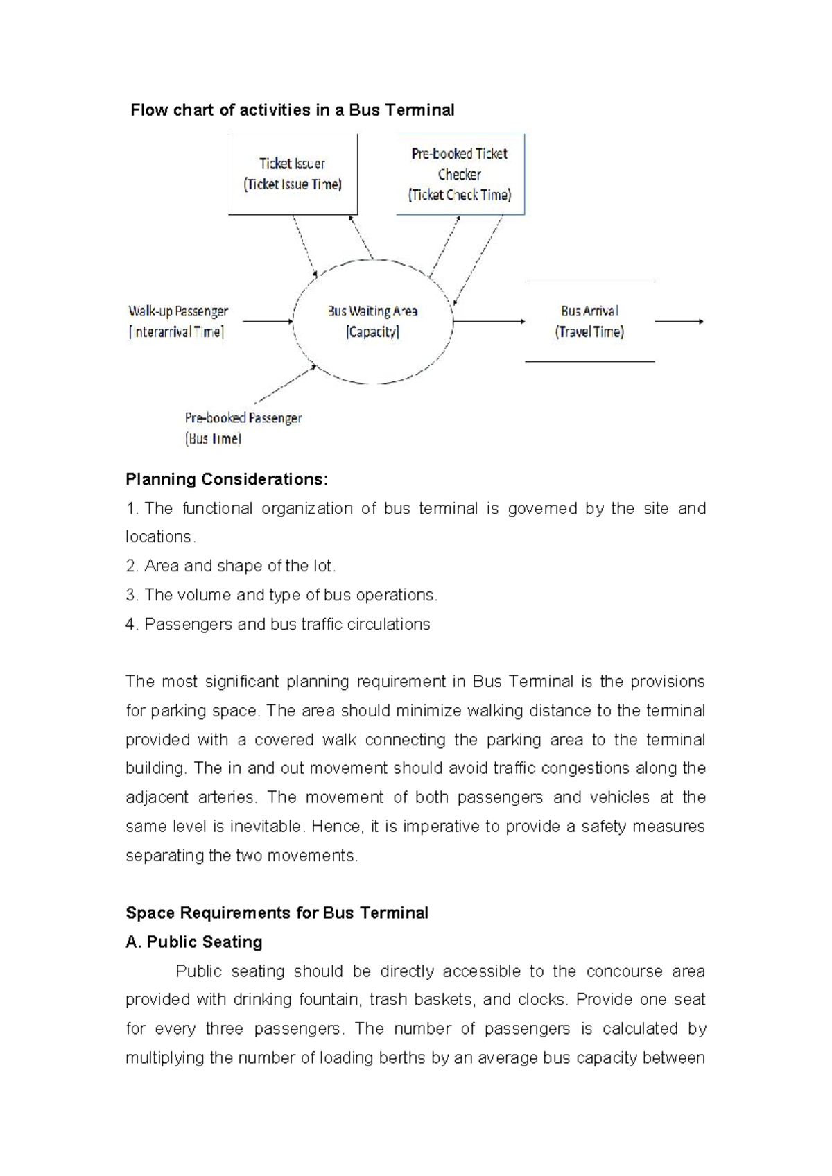 RSW BUS TERMINAL: Planning and Design Considerations for Efficiency ...