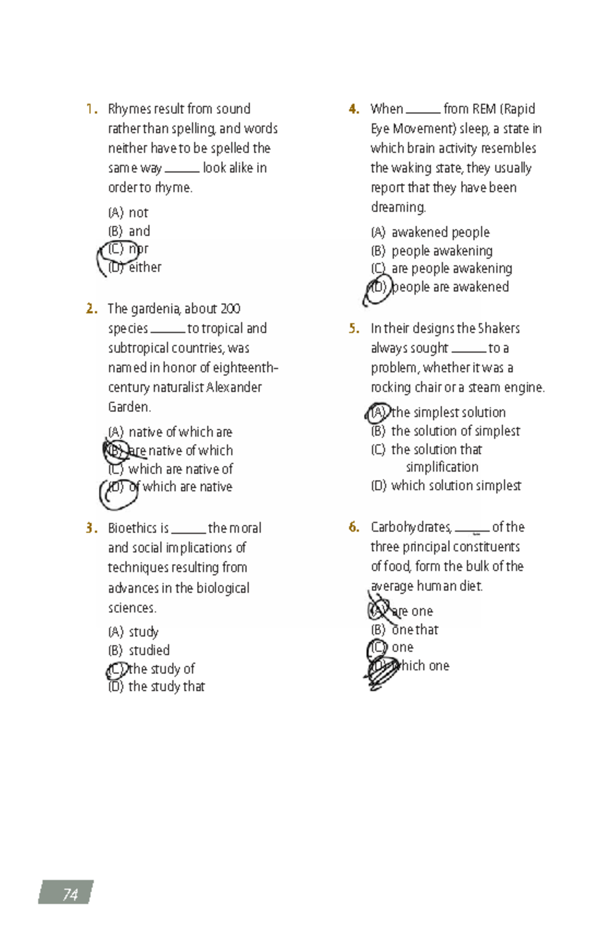 ITP Practice Test Level 1 Volume 3: Written Expression Questions - Studocu
