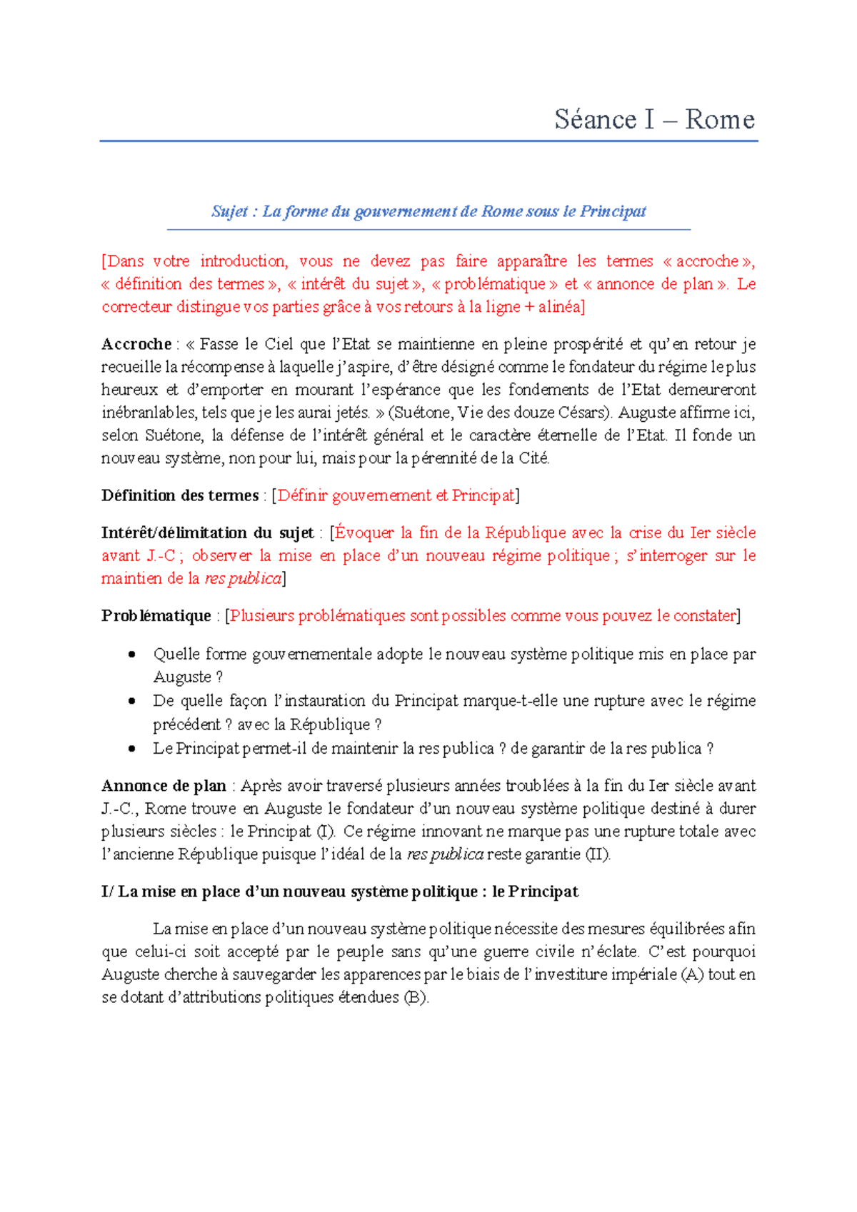 Dissertation sur la forme du gouvernement romain sous le Principat ...