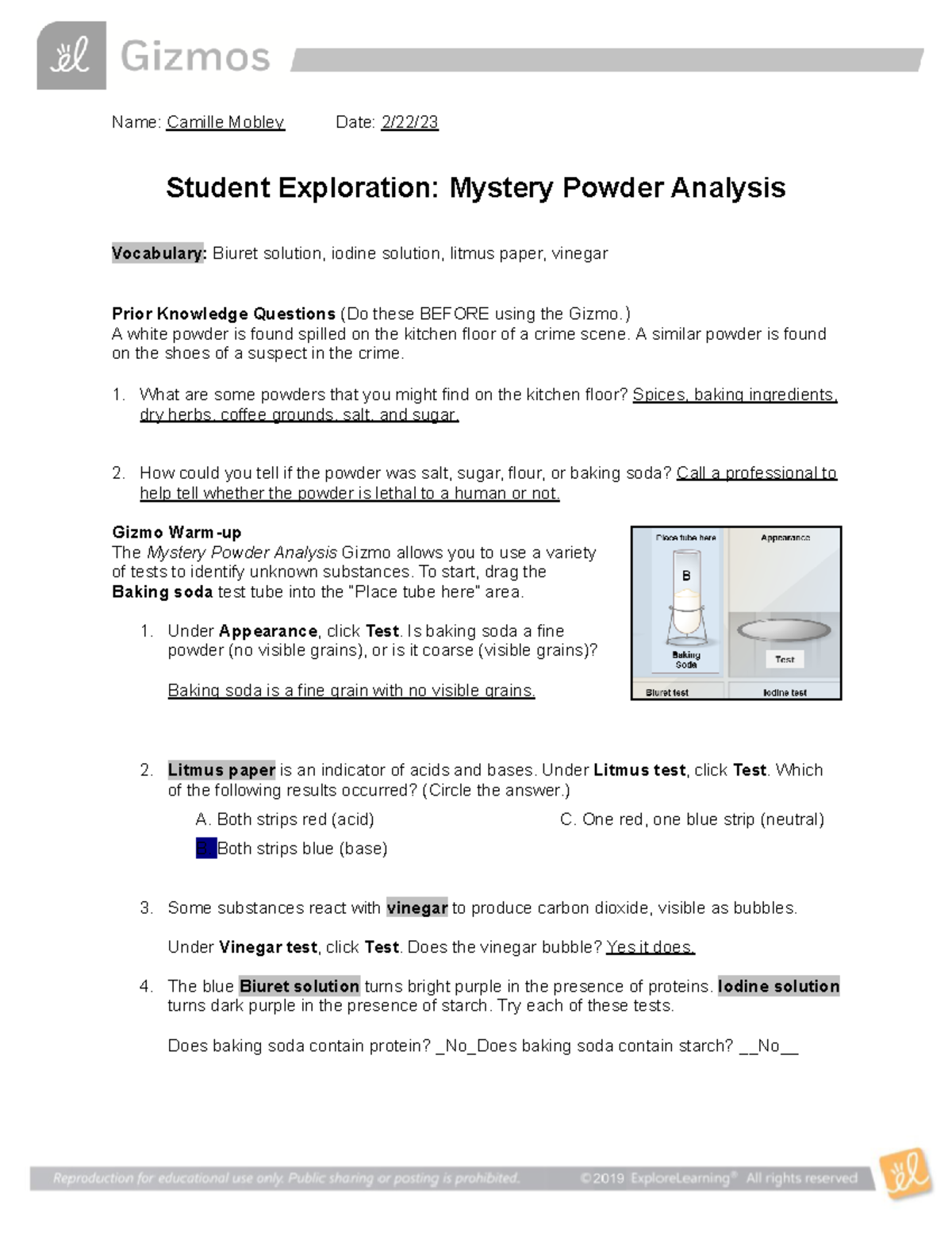 Mystery Powder SE - Analysis and Answers for Substance Identification ...
