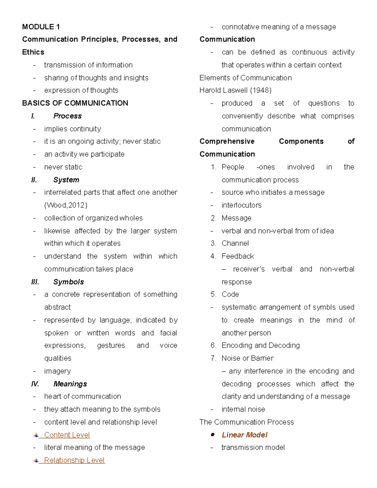 Purposive Communication Module Notes - Key Concepts & Ethics - Studocu