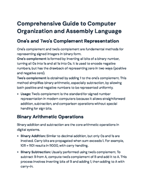 CS 3843-01T Computer Organization Midterm Exam Sample Questions - Studocu