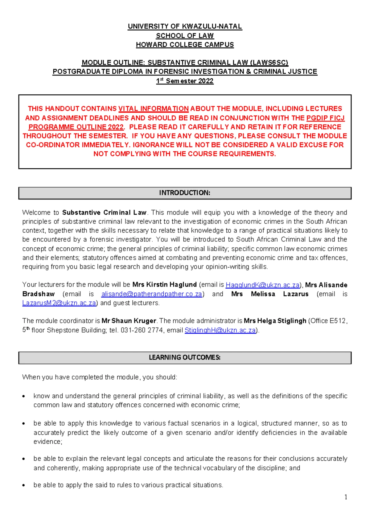 SA Criminal Law: Novus Actus Interveniens Overview and Key Principles ...