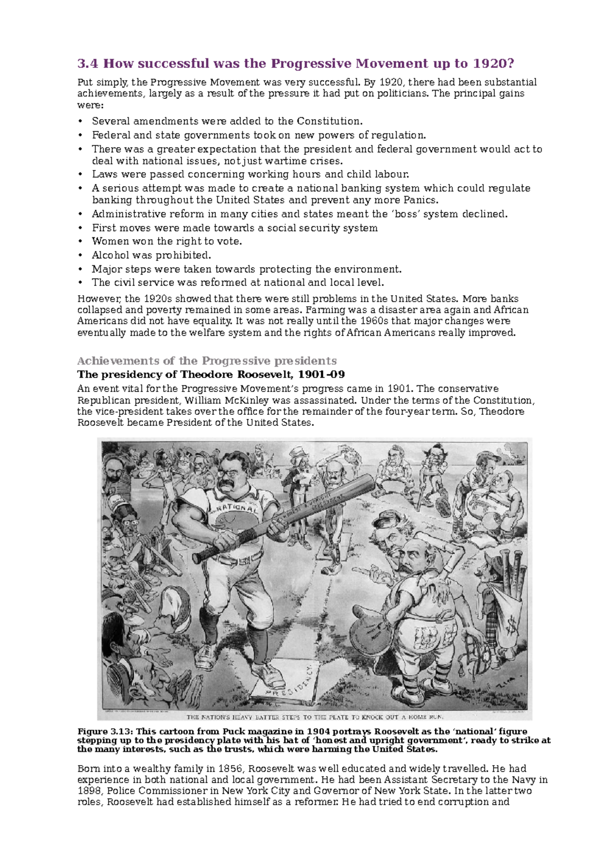 Woodrow Wilson's Presidency and the Progressive Era: 1913-1921 ...