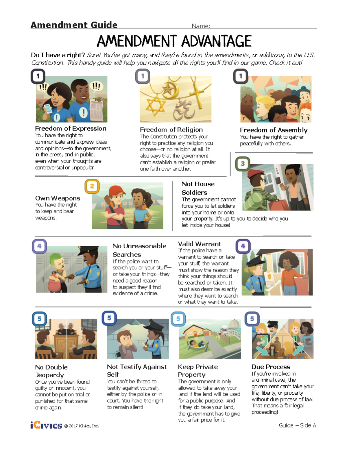Amendment Mini-Lesson Guide for Understanding Rights - Studocu