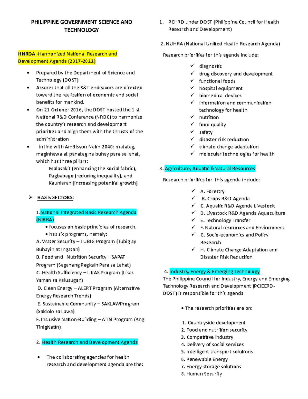Philippine Government Science and Technology: Key Policies and ...