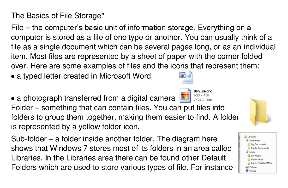 Q1-Week 5: Basics of File Storage and File Explorer Overview - Studocu