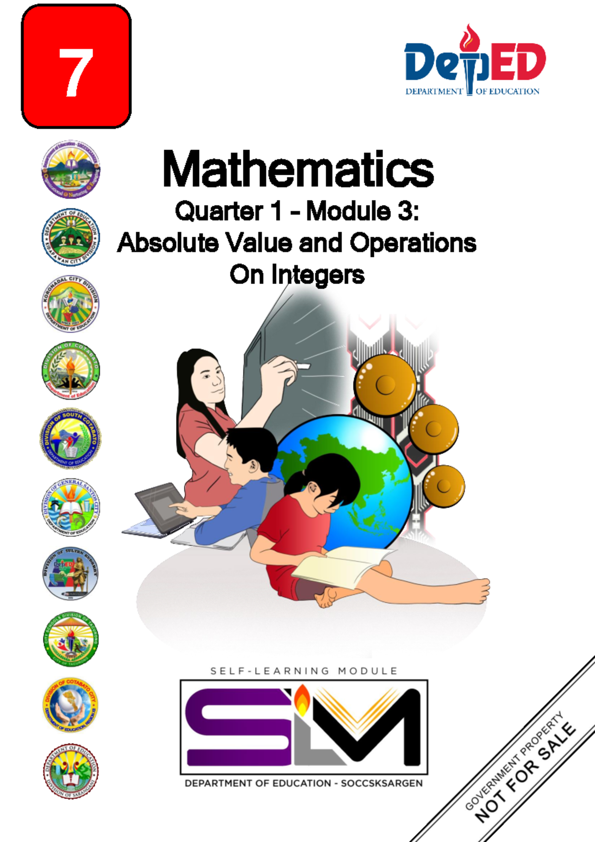 SLM Math7 Q1 M3 - Absolute Value & Integer Operations Module - Studocu