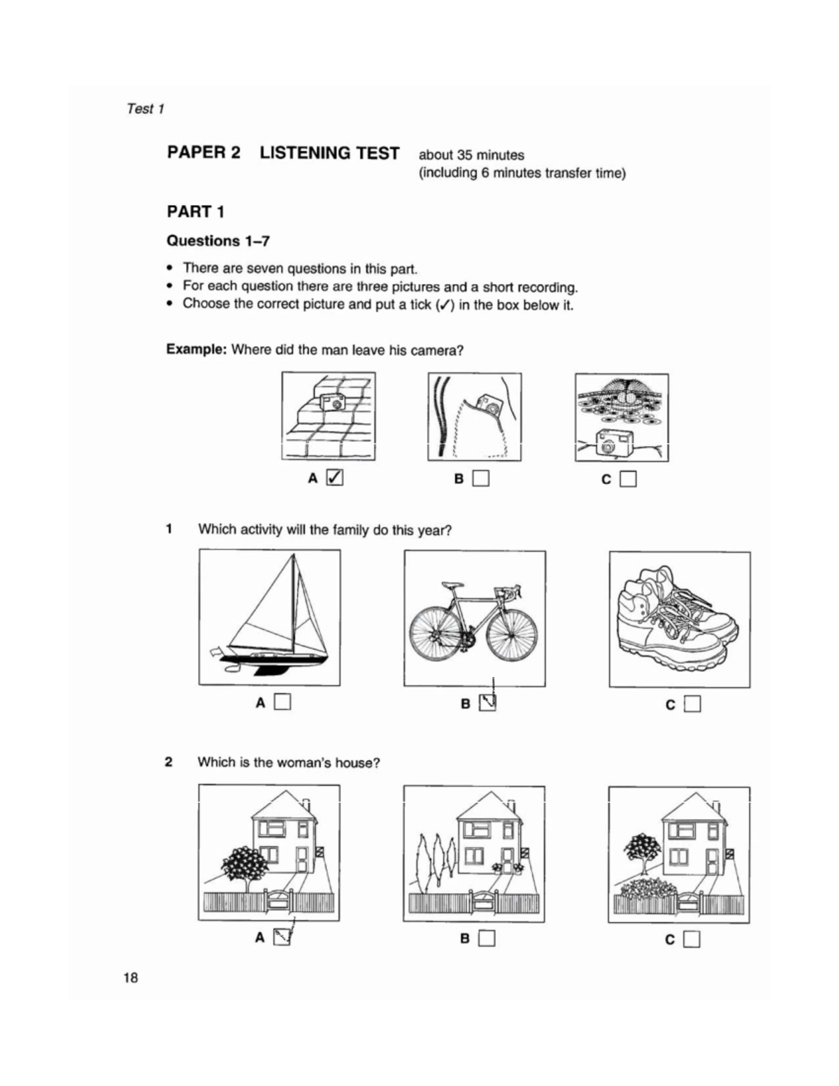 Listening Test 1 - Paper 2: Listening Comprehension Practice - Studocu