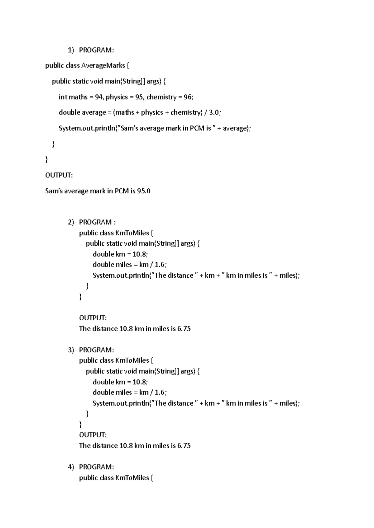 Level 1 - Step Practice Solutions for Java Programming - Studocu