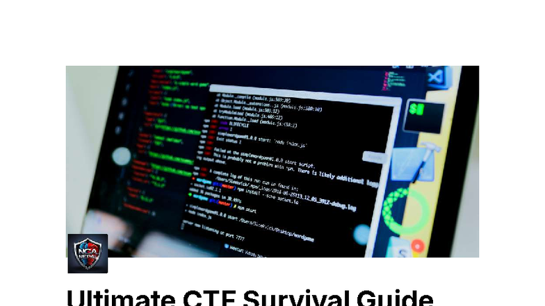 Ultimate CTF Survival Guide - NCA: Your Path to Cybersecurity ...