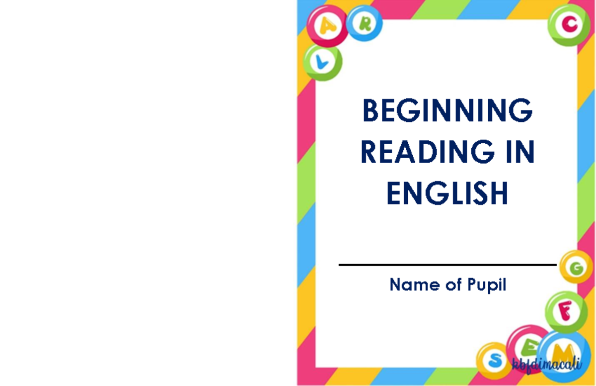 Beginning Reading Materials in English: Sounds and Sight Words - Studocu