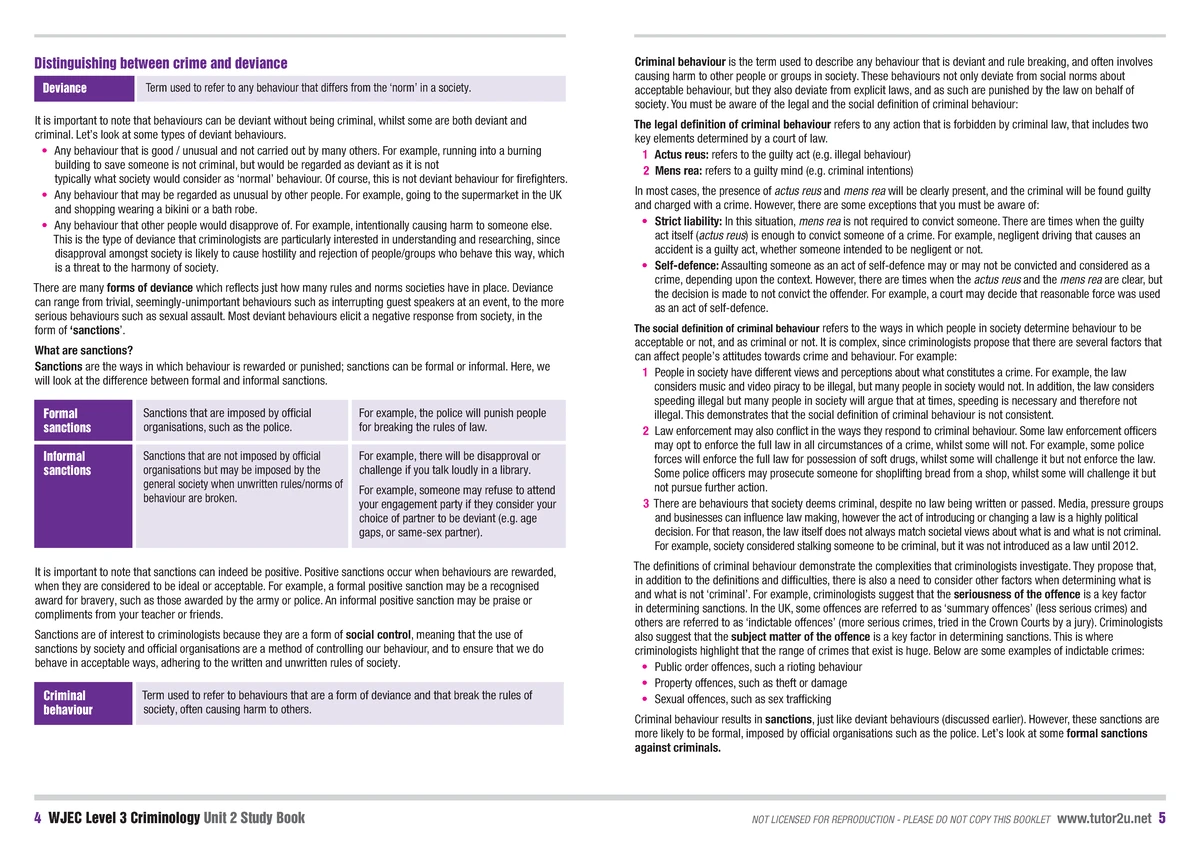 Unit 2 - Criminological Theories: Understanding Criminality and Policy ...