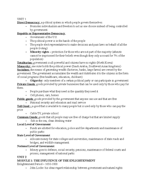 [Solved] Explain how Enlightenment ideas influenced the founding of the ...