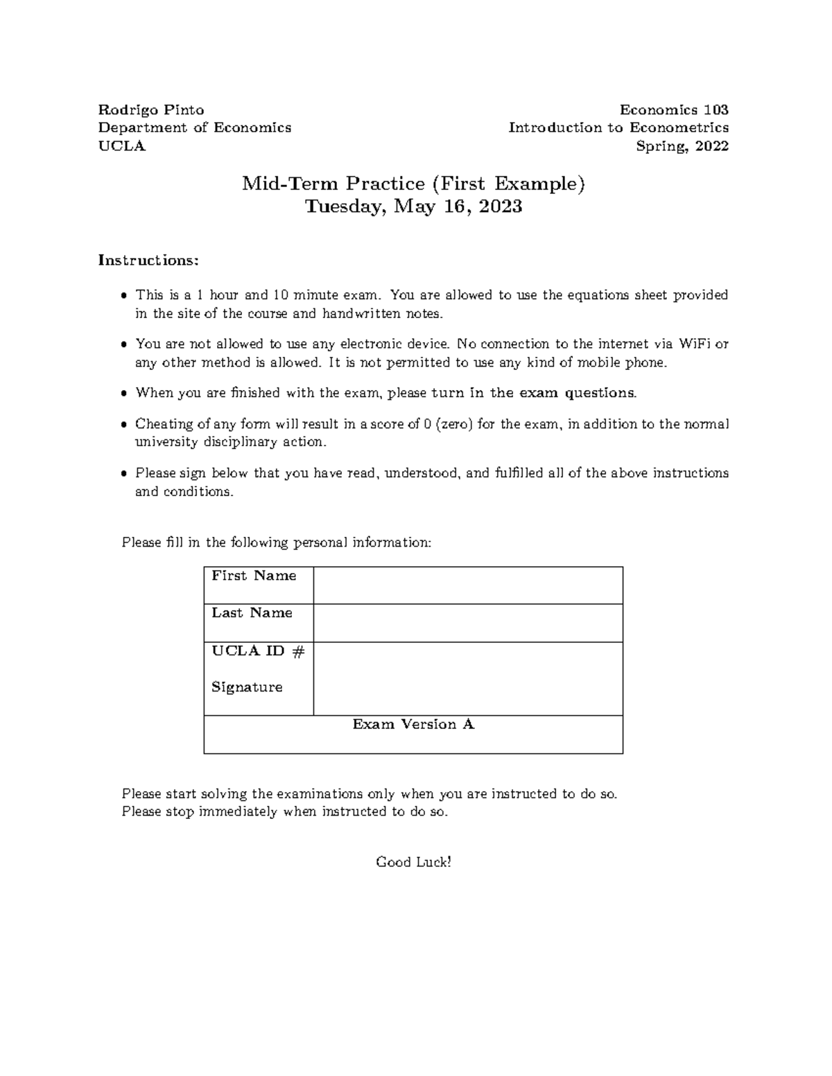 Econ-103-2023-Midterm-Practice-1-Solutions-and-Regression-Analysis ...