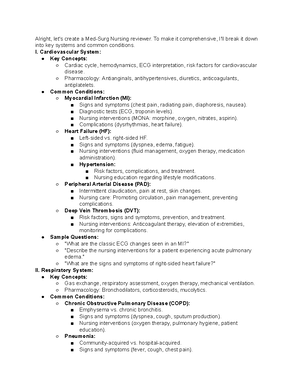 Nclex-Cram-Sheet ( Simple Nursing) - Lab Values NCLEX Cram Sheet Sodium ...