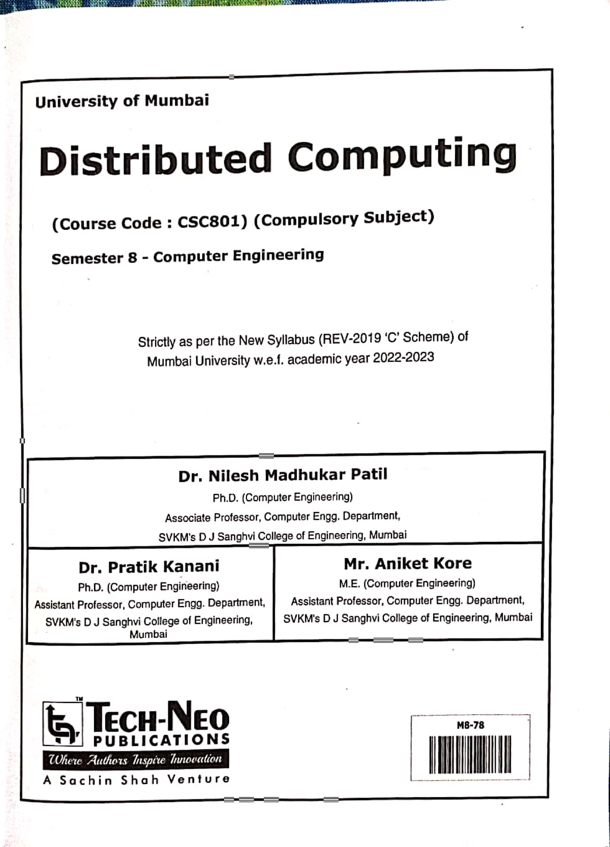 DC Techneo (2022-2023) - Distributed Computing - Studocu