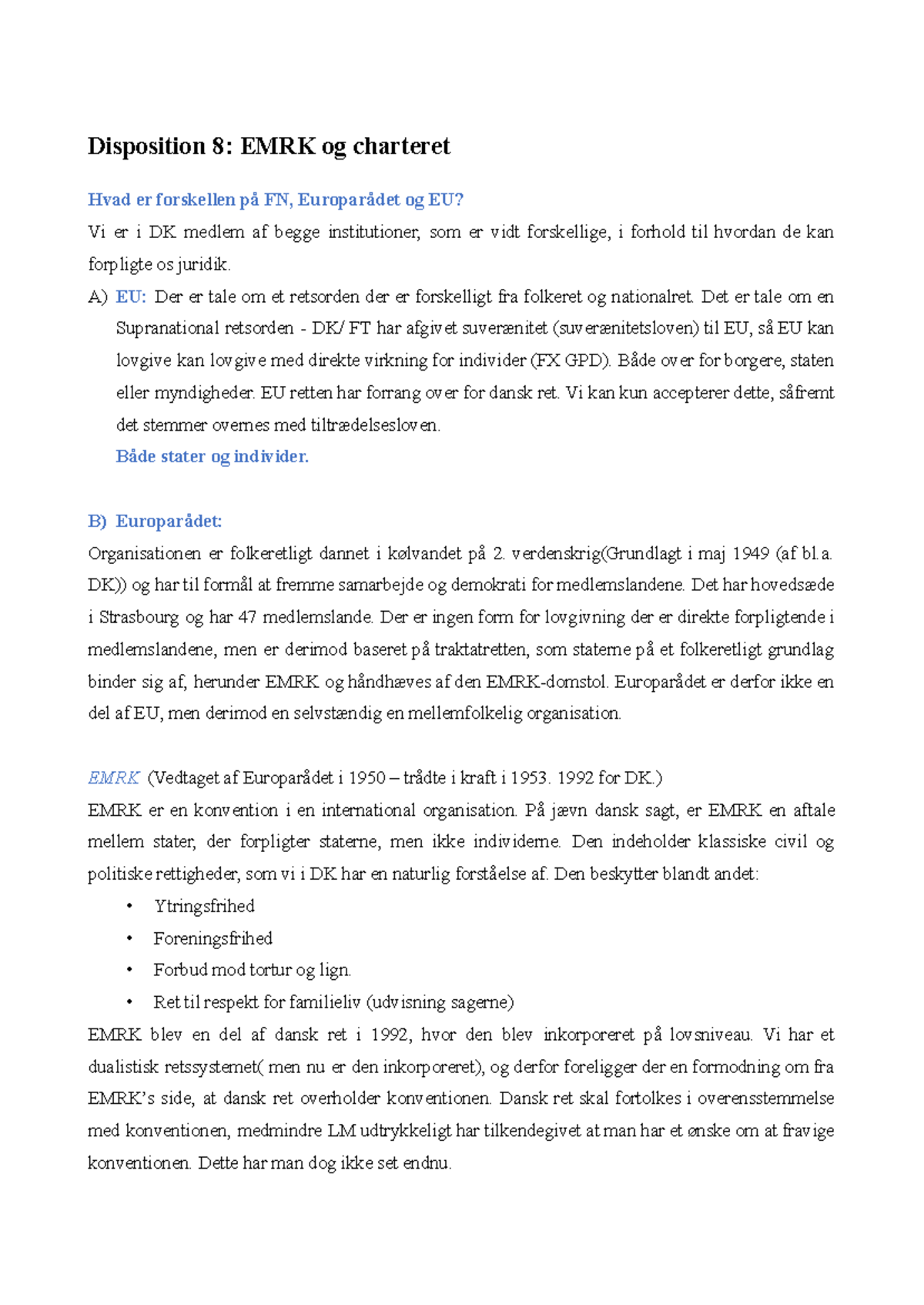 8. EMRK og chartert - Dispositioner - Disposition 8: EMRK og charteret ...