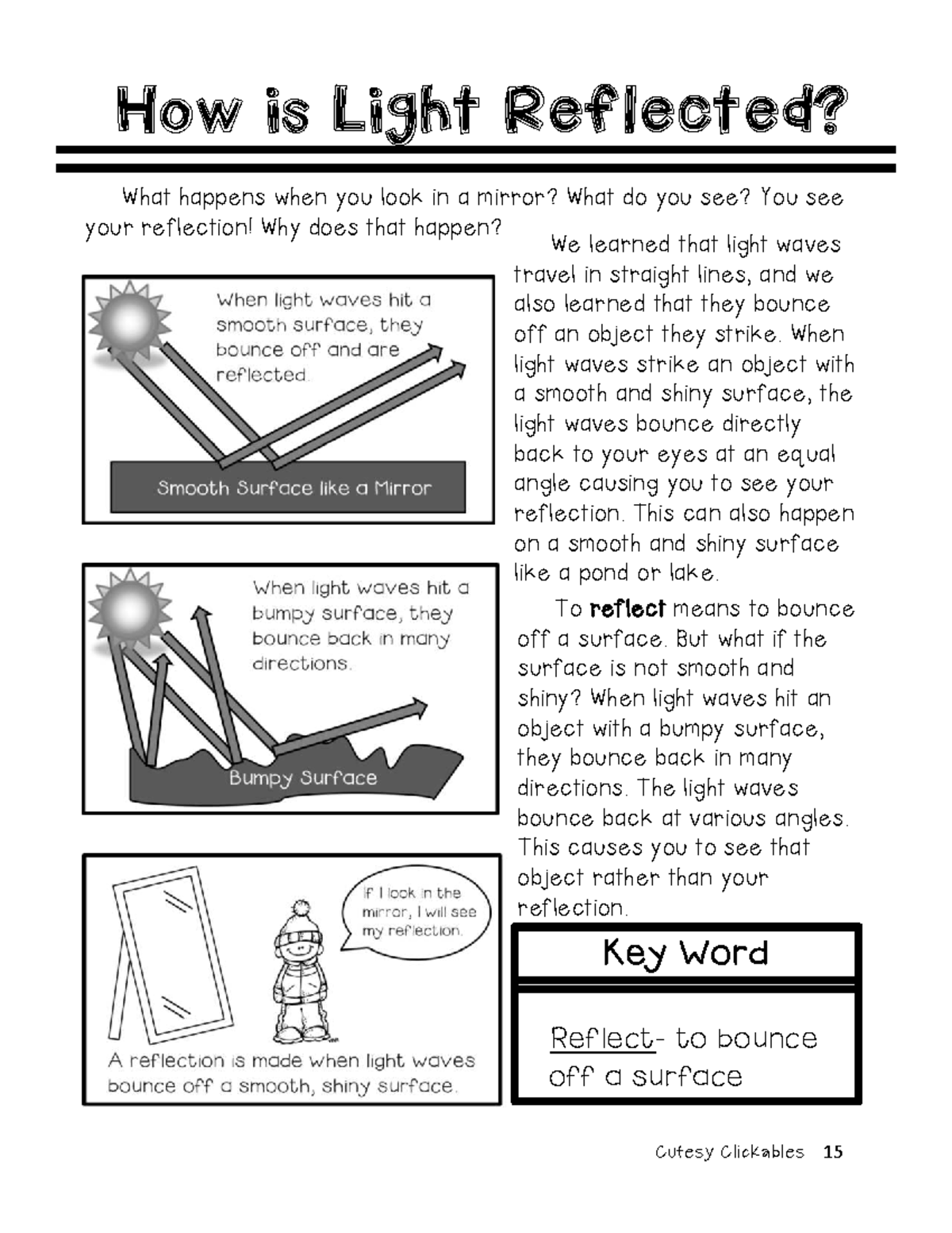 Reflection and Refraction Worksheets (Science 101) - Studocu