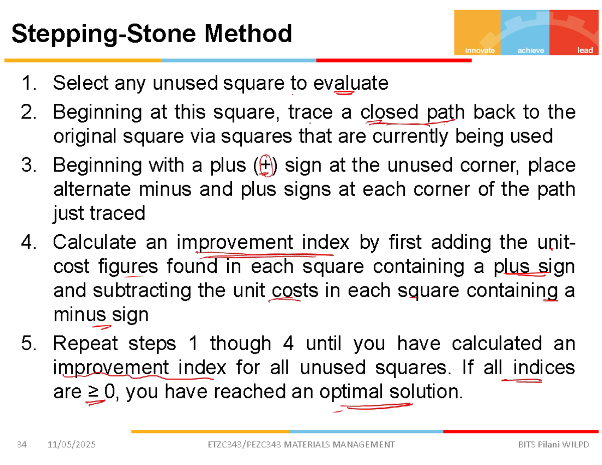 S2 24 ETZC343 PEZC343 Materials Management Lecture Notes L15 - Studocu