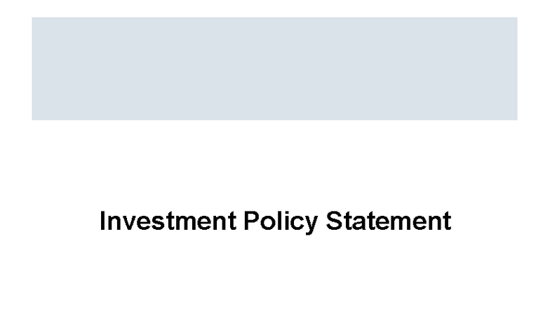CFA - IPS Model Answer - sfb - Page | 1 Investment Policy Statement ...