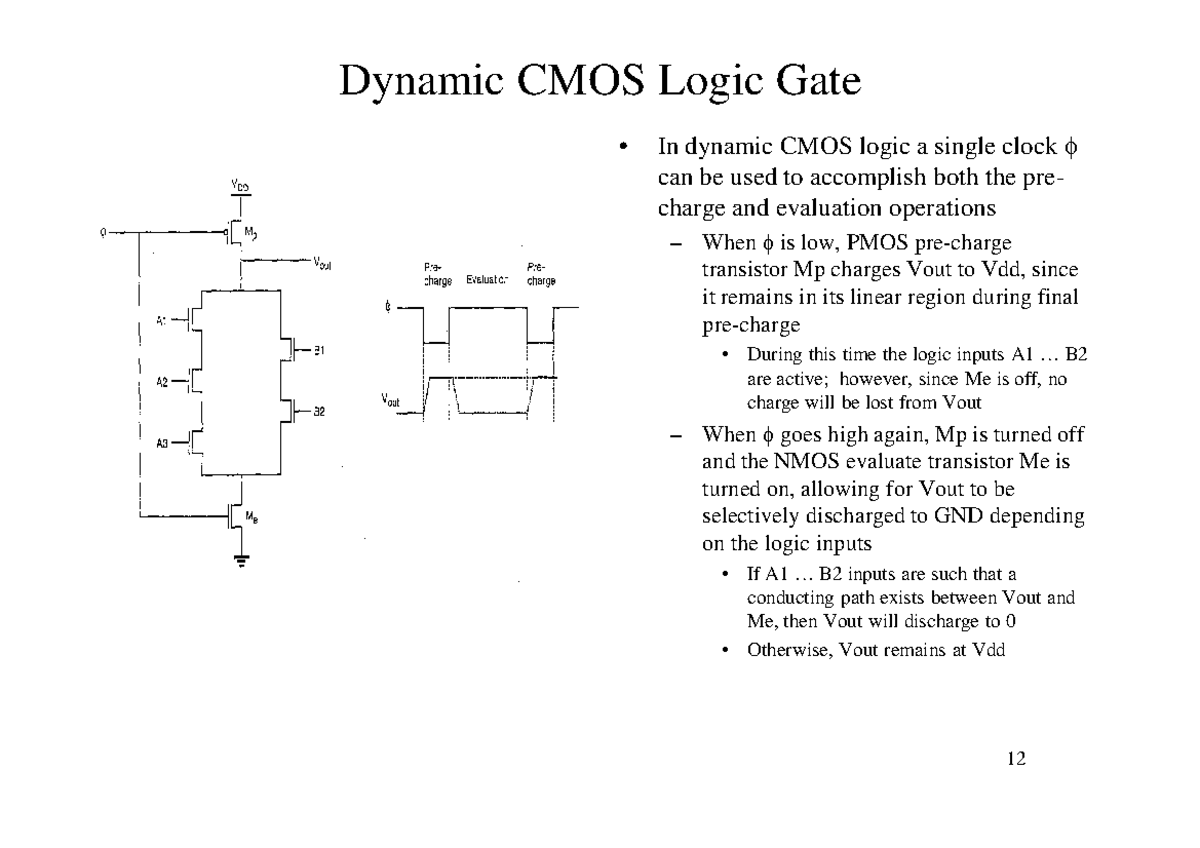 VLSI Lecture 7: Dynamic CMOS Logic Gates and Design Principles - Studocu