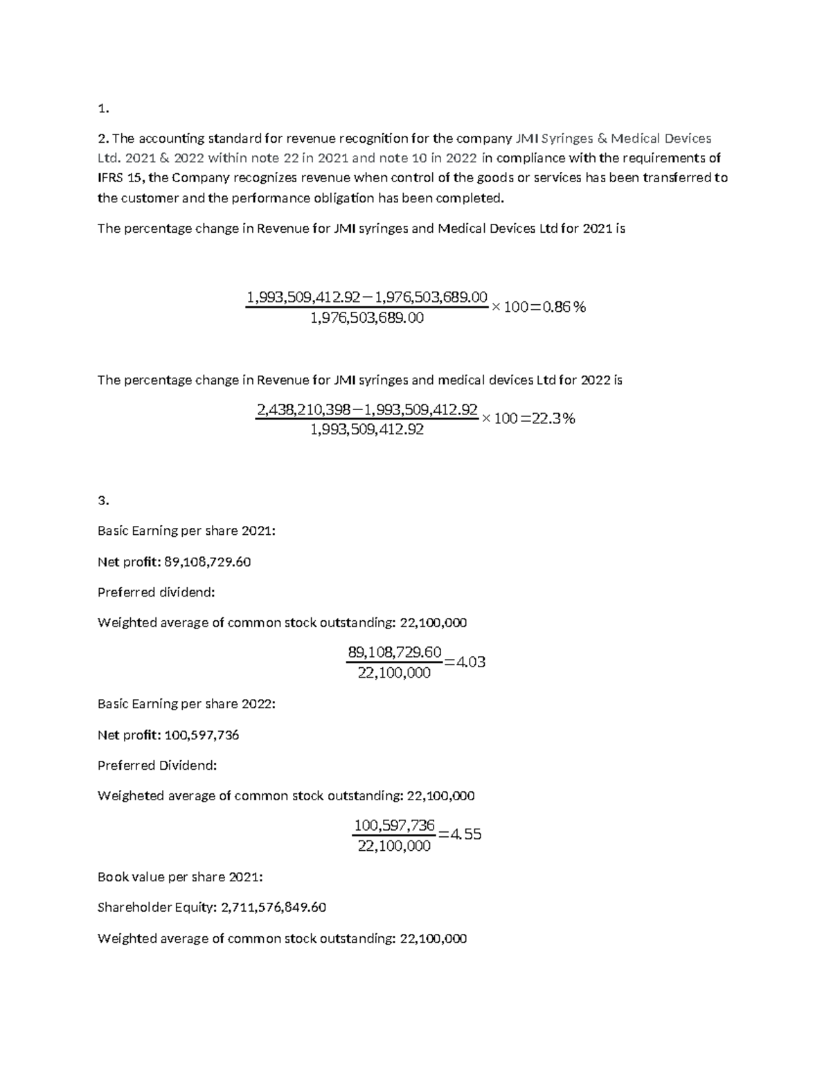Accounting 305: Revenue Recognition & Financial Analysis for JMI ...