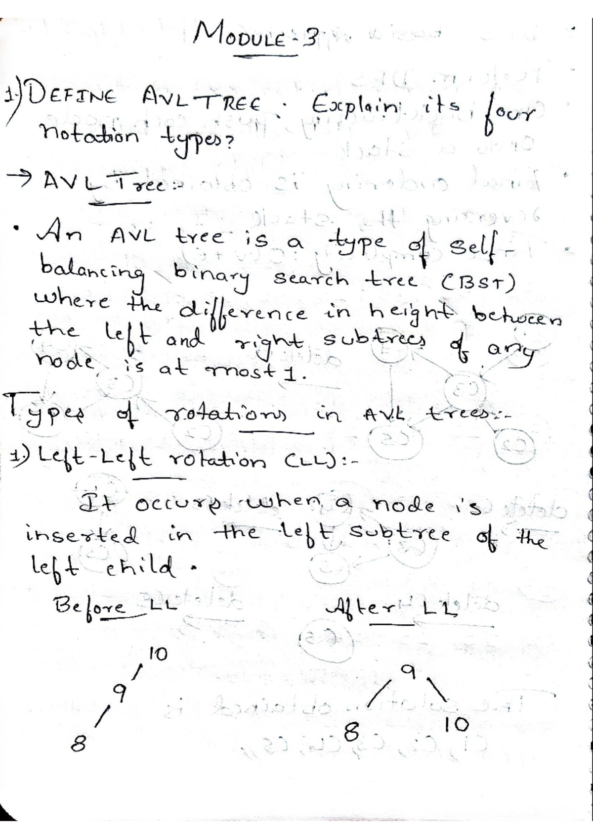 Ada Mod 3 - AVL Trees, Heaps, and Algorithms for Exams - Studocu