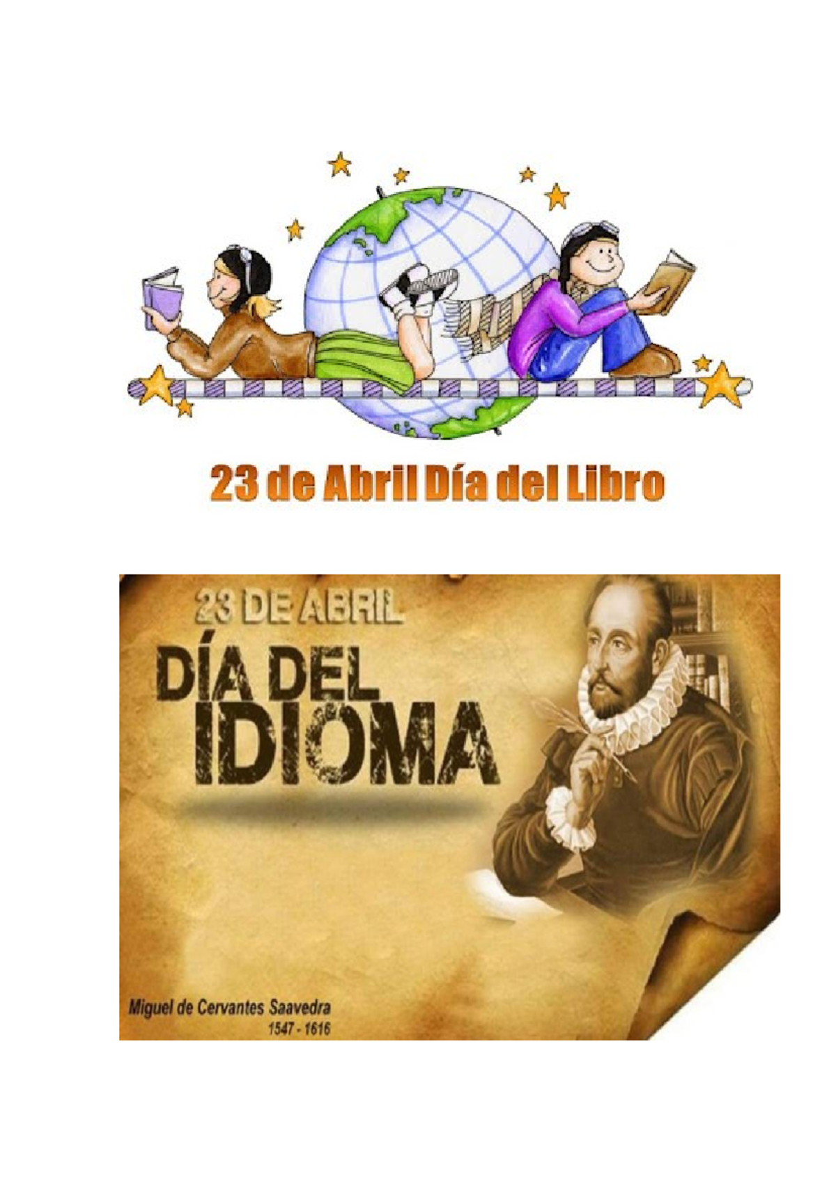 Día del Idioma y Día del Libro: Celebración y Reflexión - Studocu