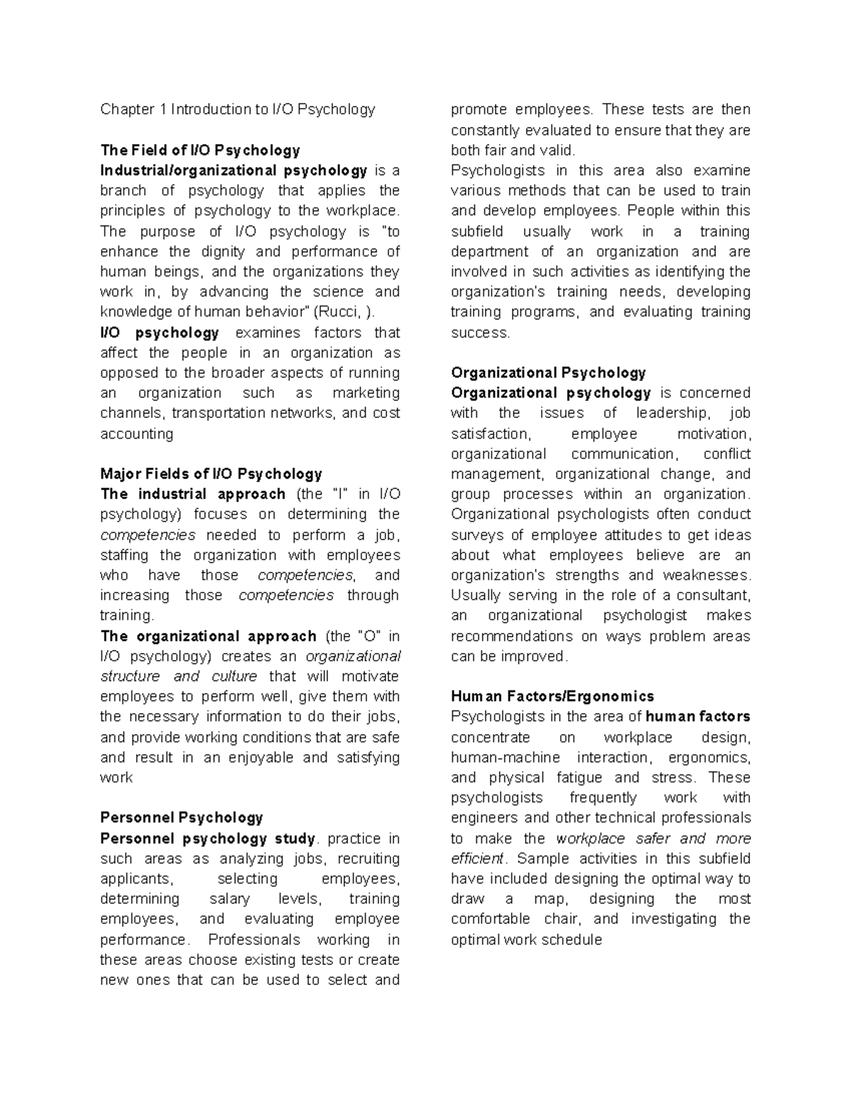 Chapter 1: Introduction to Psychology (PSY 101) - Understanding Human ...