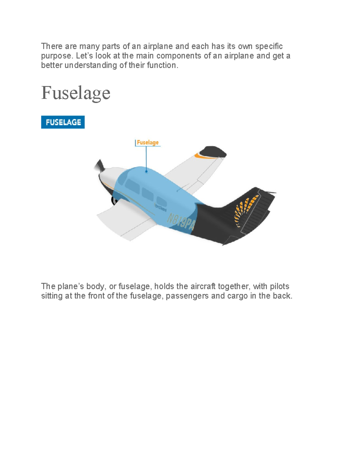 Aeronomenclature: Understanding Airplane Components and Their Functions ...