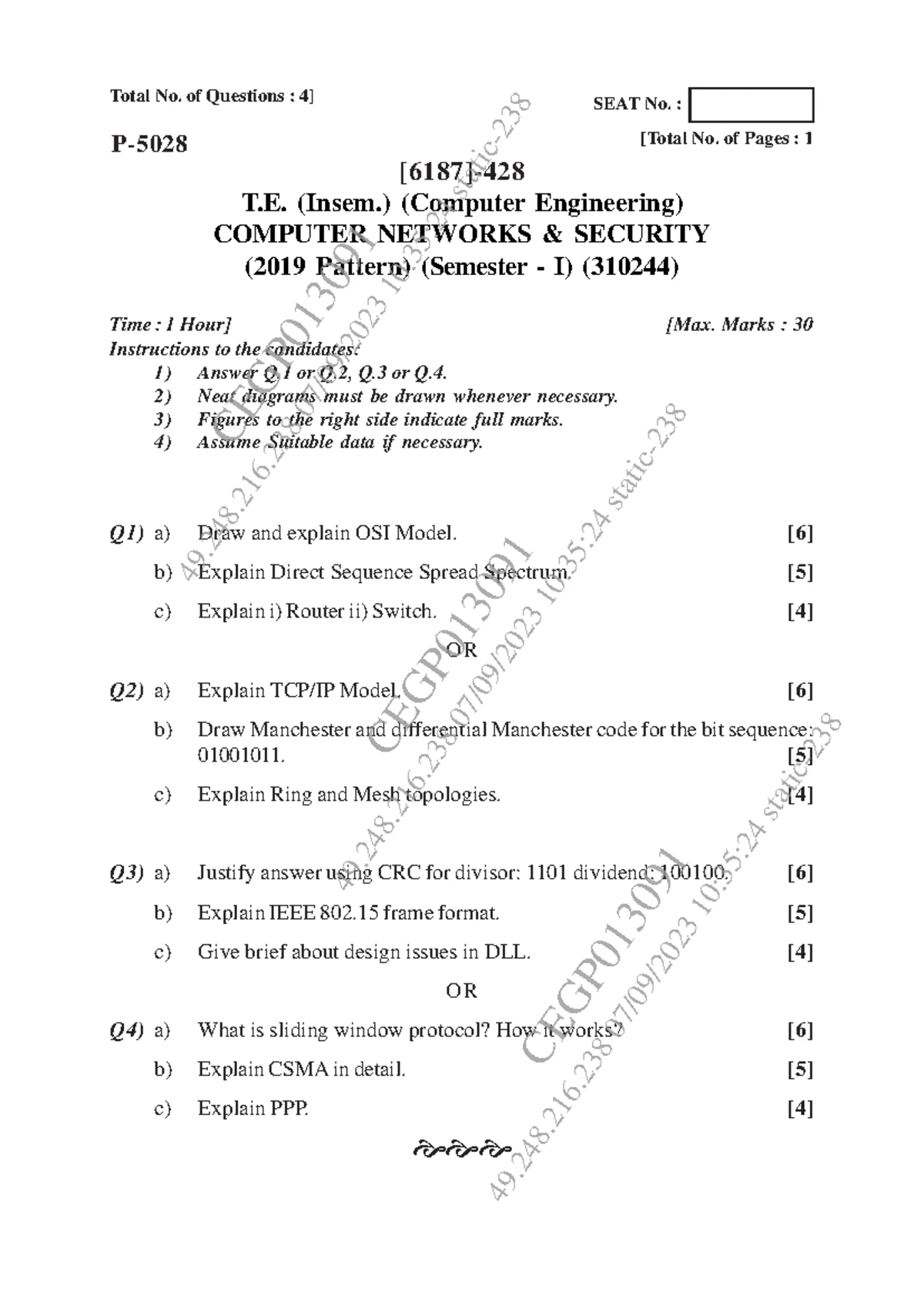CNS-6 Network Security Notes: Key Concepts & Protocols Explained - Studocu
