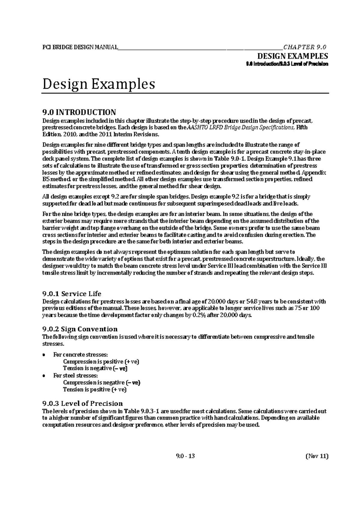 PCI BRIDGE DESIGN CHAPTER 9.0 DESIGN EXAMPLES: BULB-TEE BT-72 - Studocu