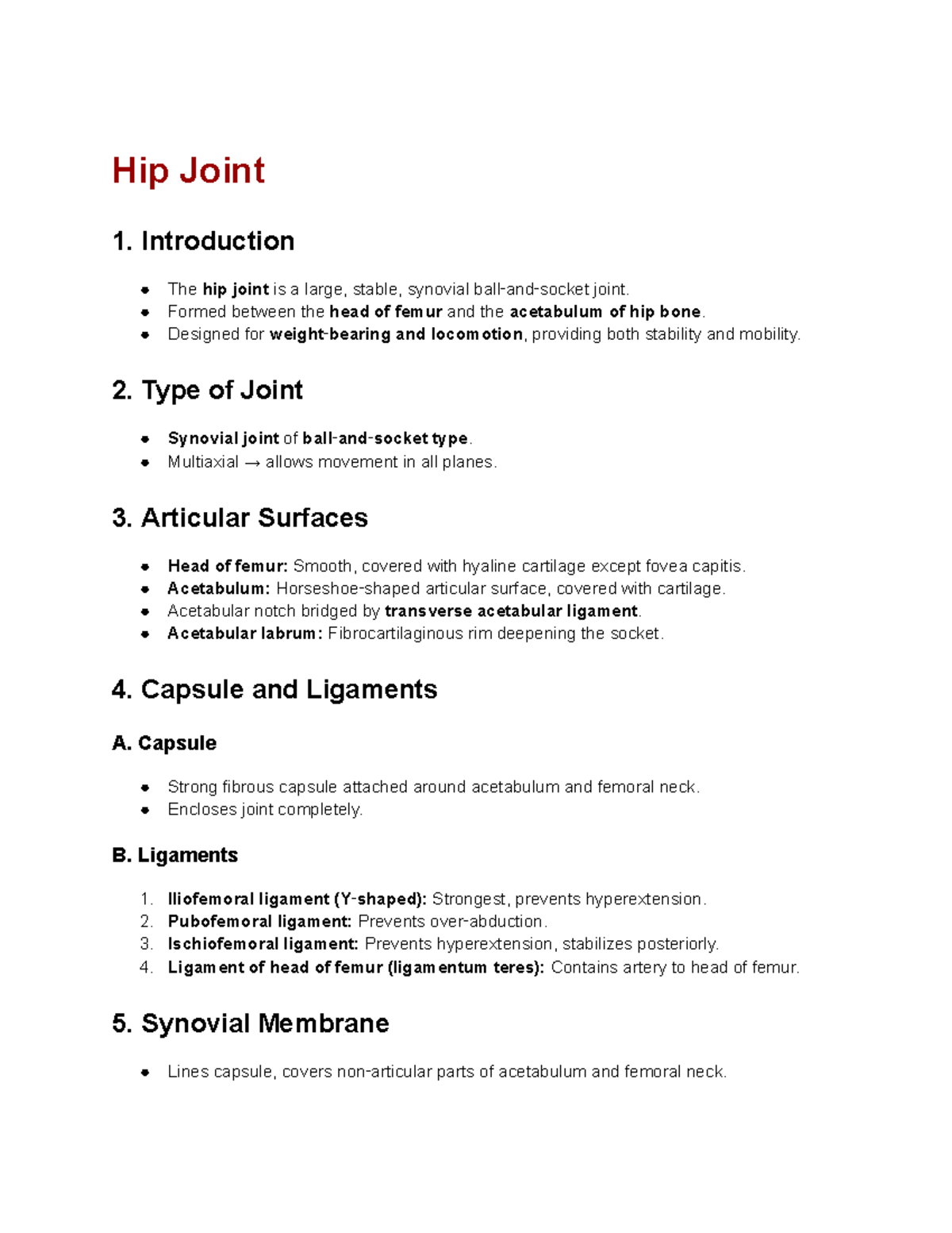 Hip Joint & Popliteal Fossa: Anatomy Overview and Clinical Significance ...