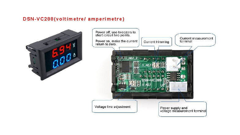 DSN-VC288 voltímetre-amperímetre - D S N -V C 2 8 8 (v o lt í m e tr e / a m pe r ím e tr e ...