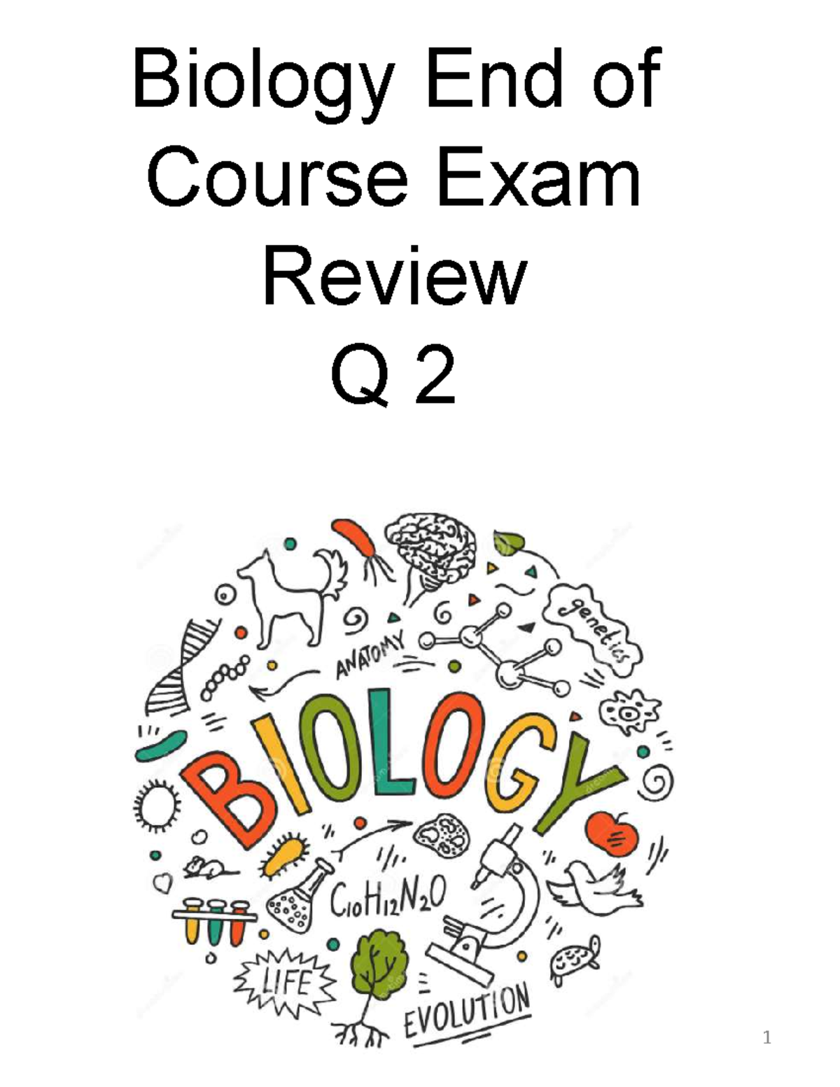 Biology EOC Review Packet: End of Course Exam Q2 Study Guide - Studocu