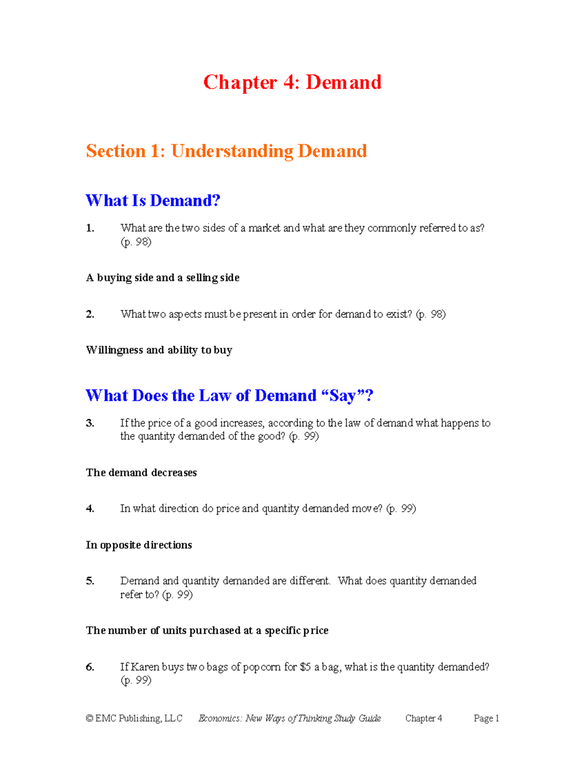 Chapter 4: Guided Reading on Demand and Elasticity Concepts - Studocu