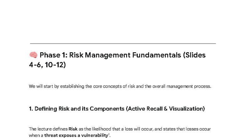 Lec3-Security: Risk Management Fundamentals Overview and Strategies ...