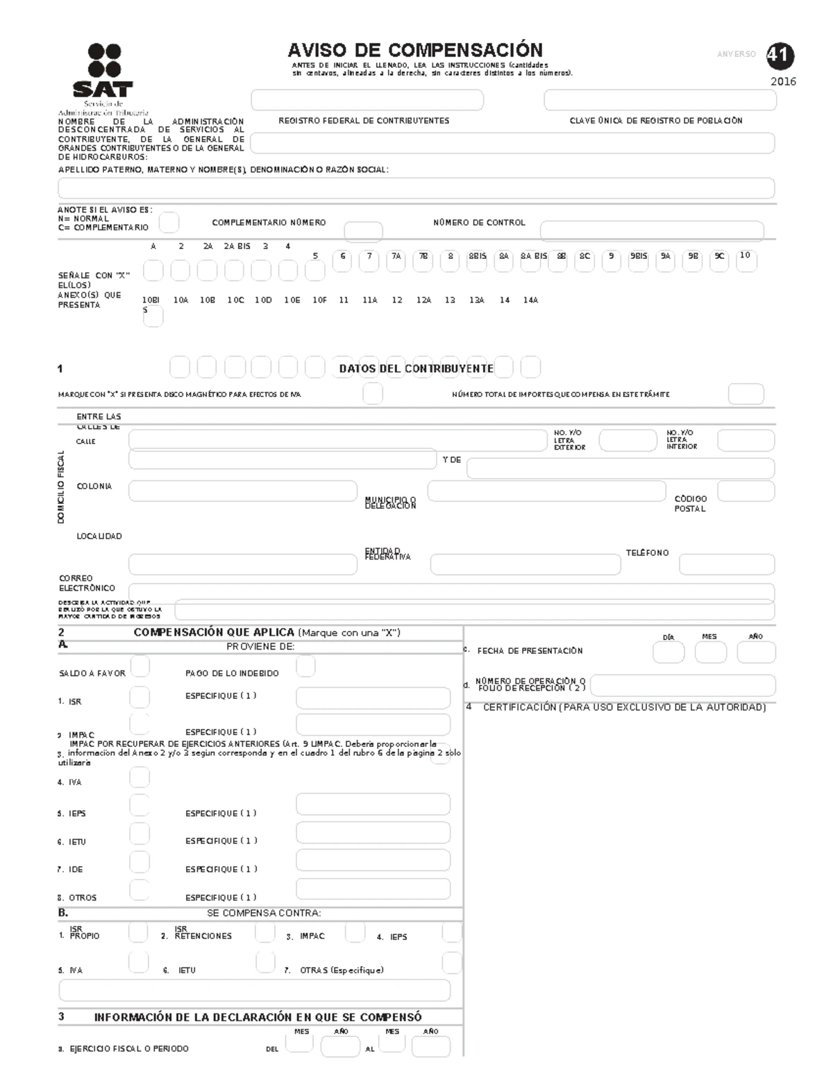 Ejemplo de Llenado del Formato Electrónico de Devoluciones (FED) SAT ...