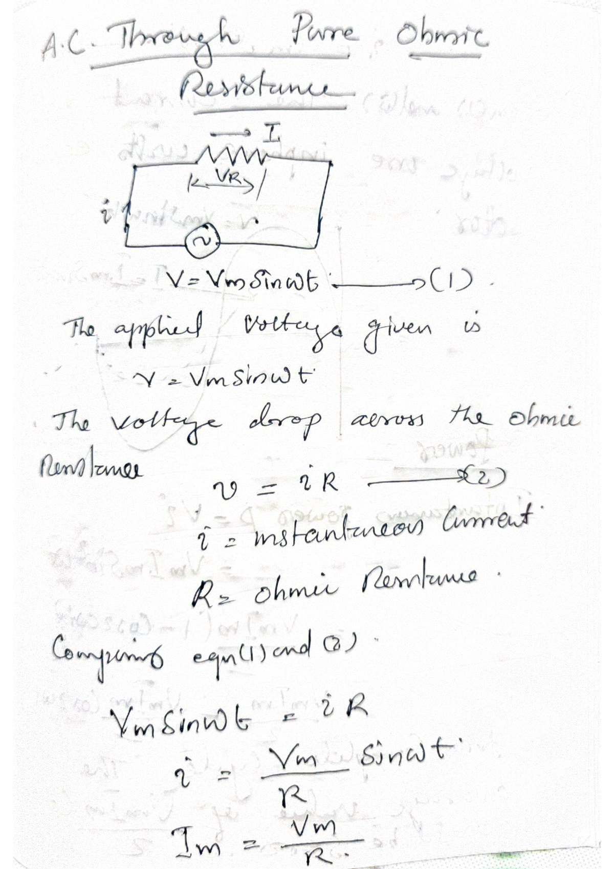 RCL Circuit Analysis - Electrodynamics (Course Code: A.C.) - Studocu