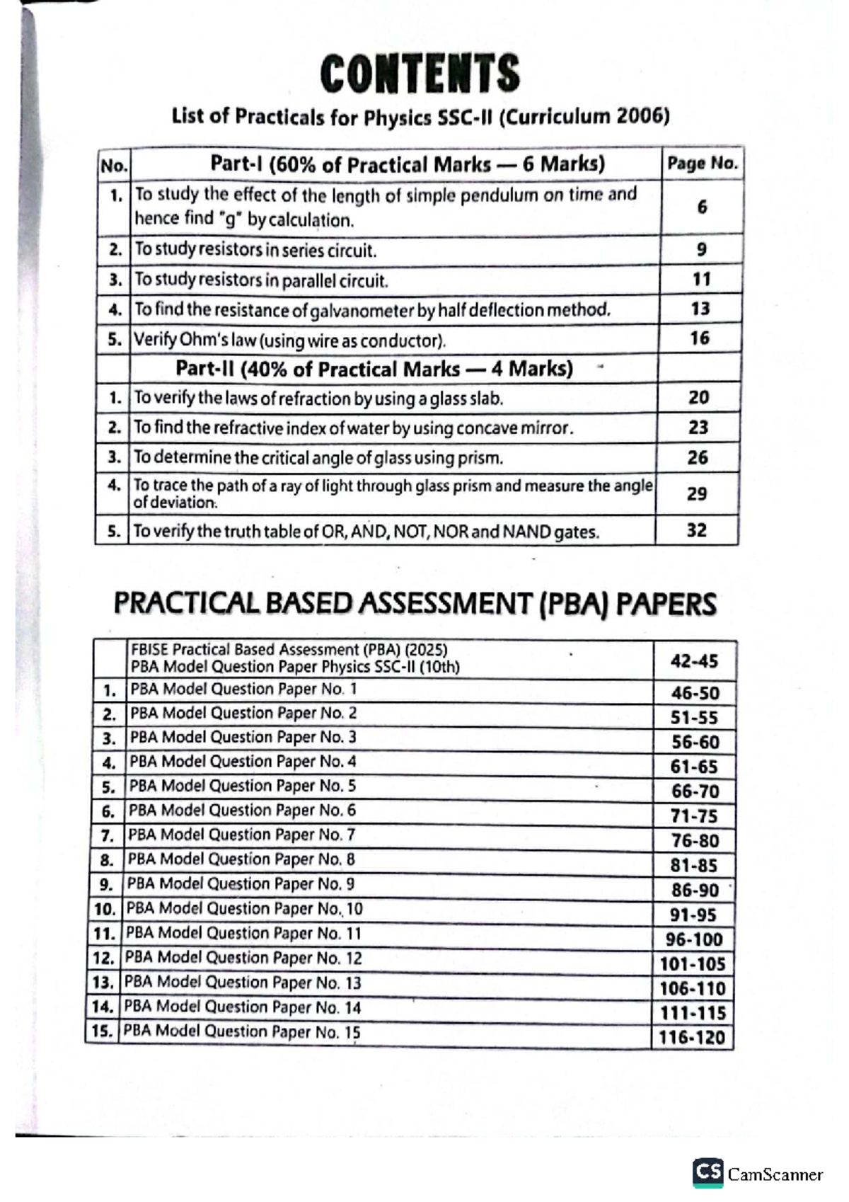 10th Grade PBA Physics Practicals: Comprehensive Guide and Experiments ...