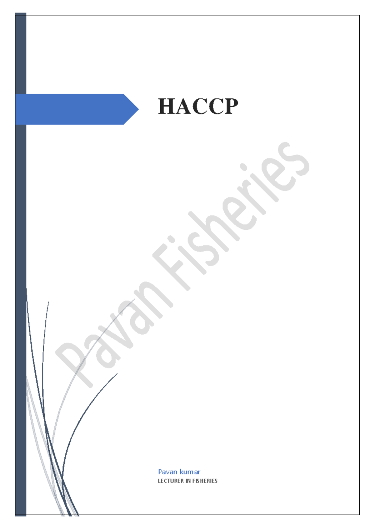 HACCP Overview: Principles and Practices in Food Safety Management ...