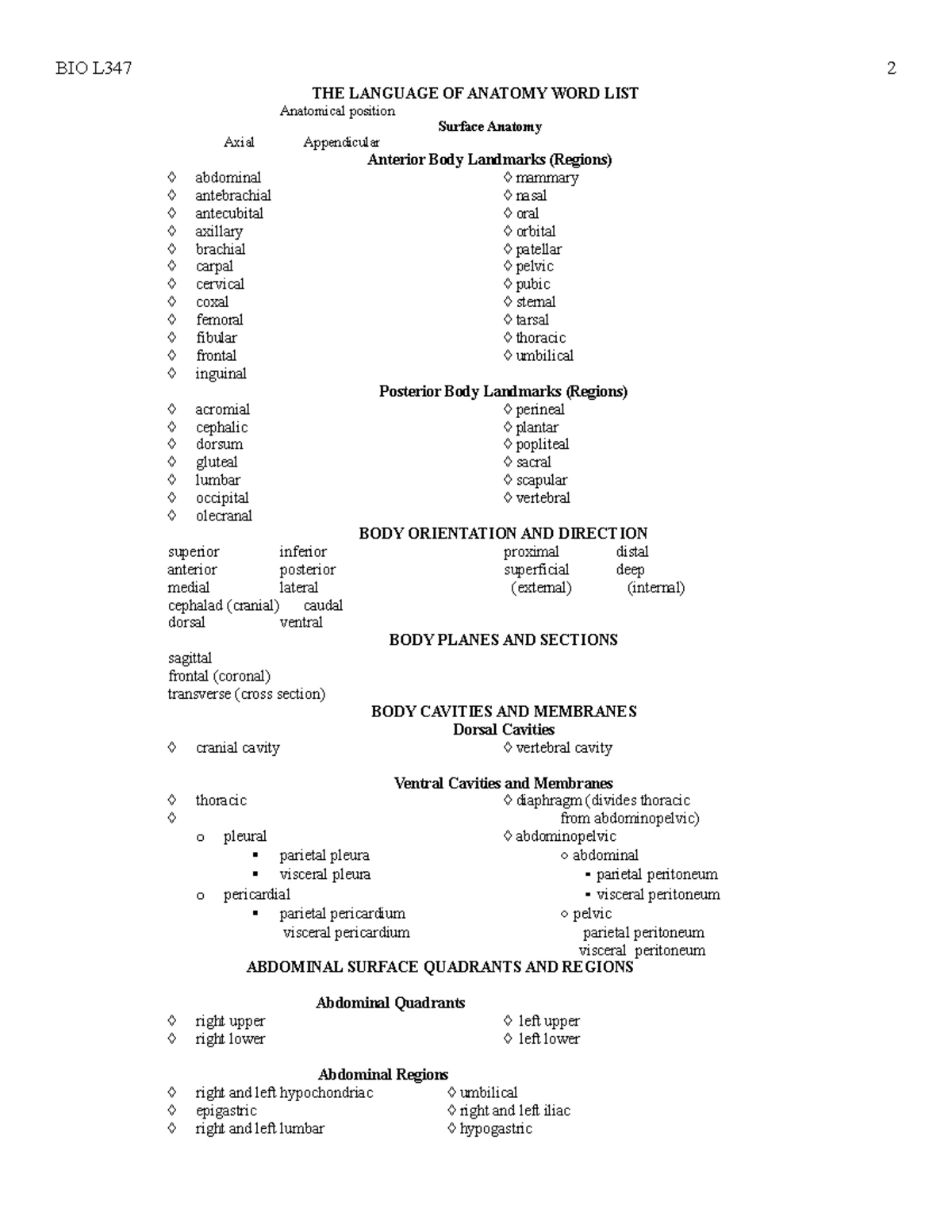 Gross Anatomy OF THE Brain AND Cranial Nerves - BIO L347 30 GROSS ...